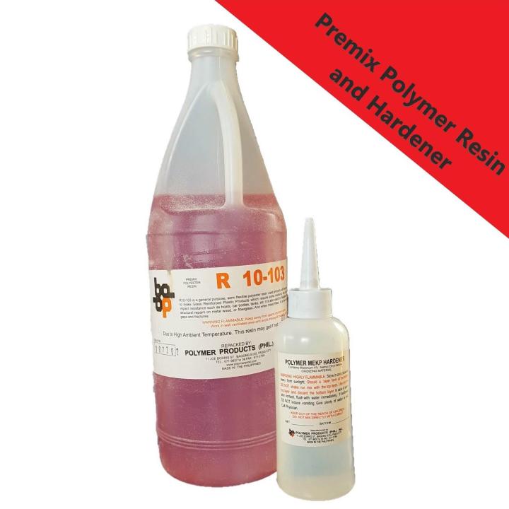 Premix Polymer Resin R 10-103 1kg with Polymer MEKP Hardener | Lazada PH