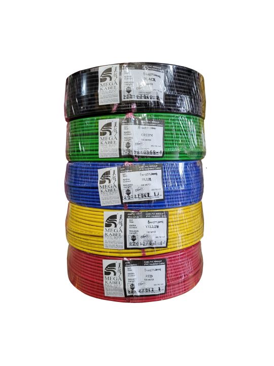 MEGA 6mm PVC Insulated Single Core Cable (100meter) | Lazada