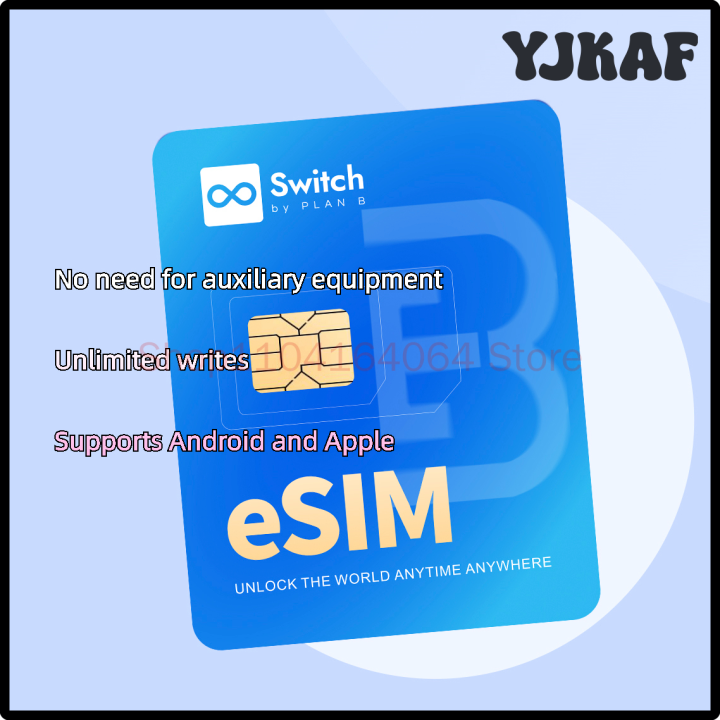 JSAHA Switch by PlanB, Physical ESIM Card, Travel and Business Trip ...