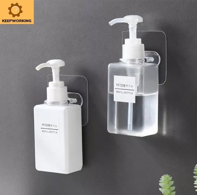 Keep Working Hook Wall Mounted Hook Shampoo Holder Transparent Ring ...