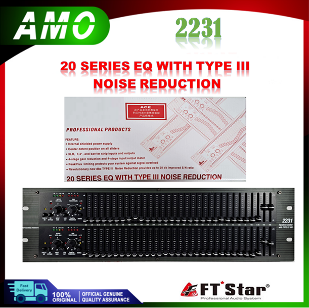 AMO - 2231 20 SERIES Graphic Equalizer/Limiter with Type III Noise ...