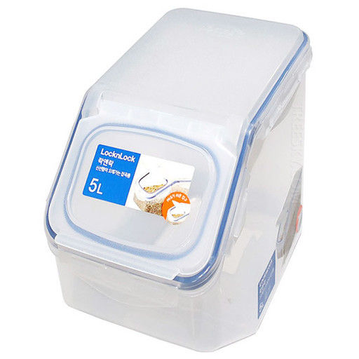 LocknLock HPL700 5L Grain Container Candy Rice Flour Cereal Pet Food ...