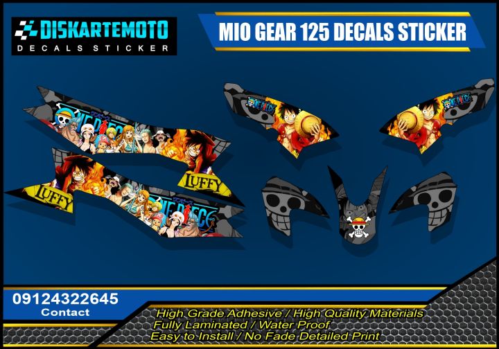 Yamaha Mio Gear 125 Decals Sticker | Lazada PH