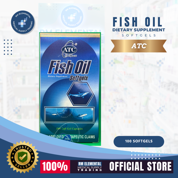 ATC Fish Oil 995mg x 100s | Lazada PH
