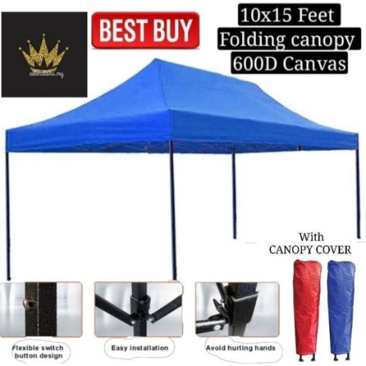 10X15 FEET Roof 80cm Market Canopy Tent Kanopi Khemah Pasar | Lazada
