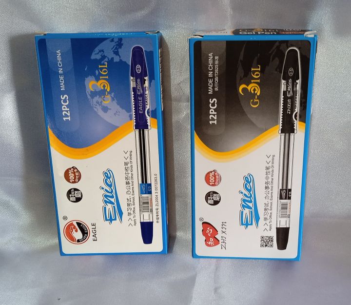 Sign pen 0.5 tip pen color blue and black 12pcs of pens per box | Lazada PH