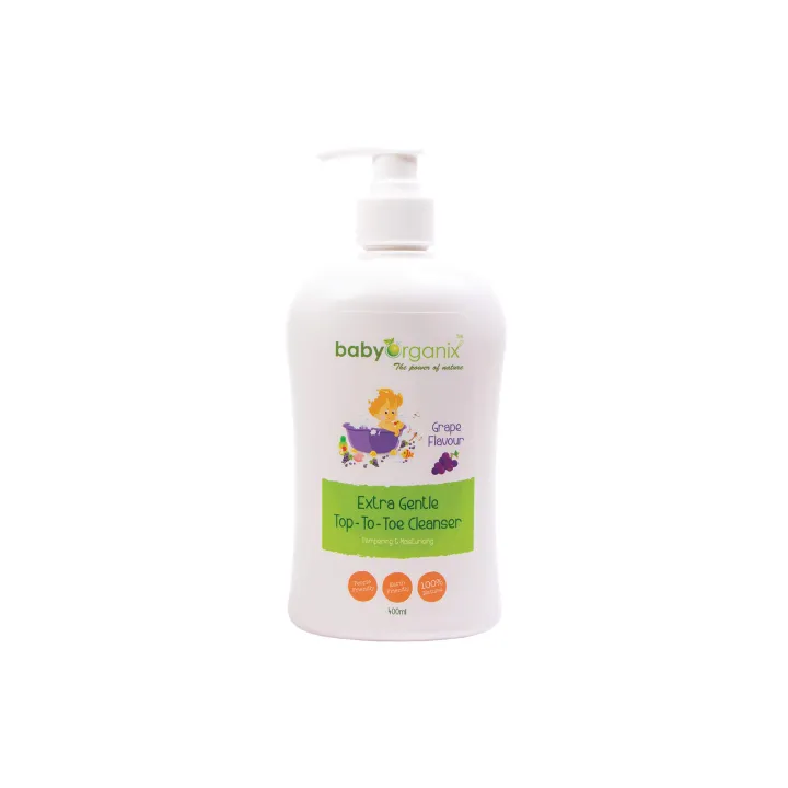 BABY ORGANIX Extra Gentle Top to Toe - Grape 400ml | Lazada