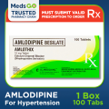 RX: Amlodipine 10mg - 1 Box x 100 Tabs (Amlothix, Philvasc, Norvatrol ...