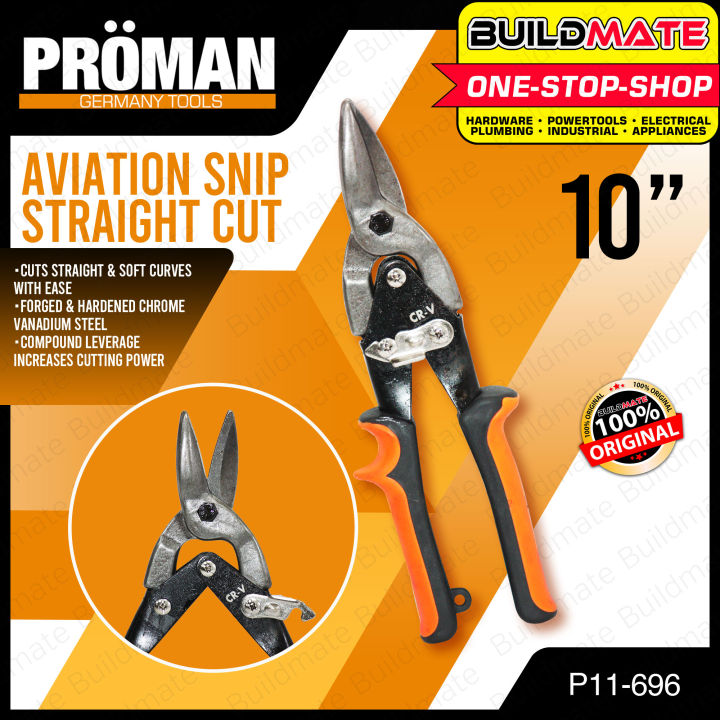 PROMAN GERMANY Aviation Snip 10 Inches 10" STRAIGHT RIGHT LEFT ...
