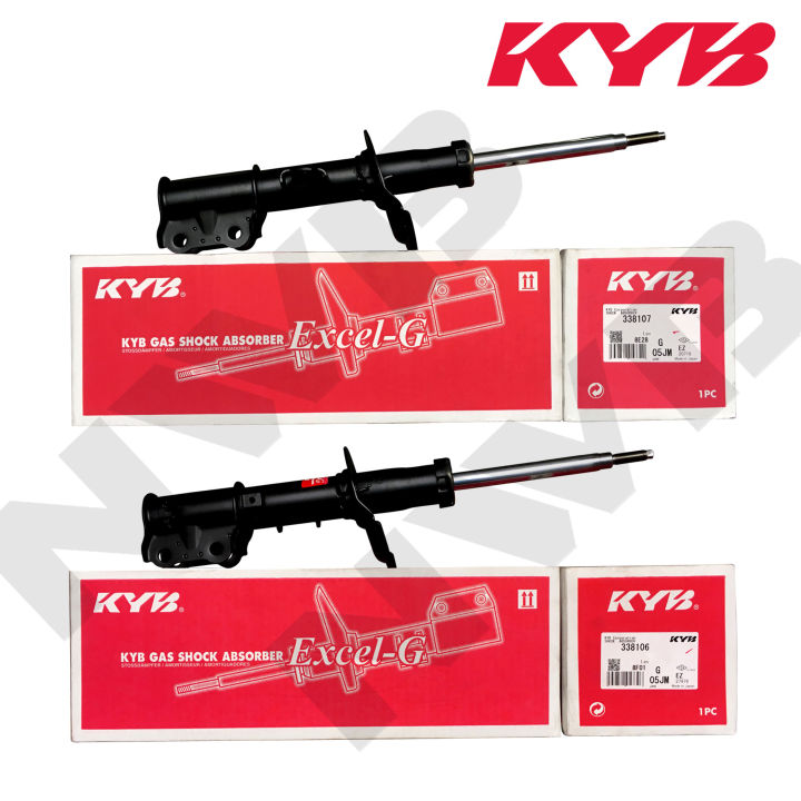 KYB 338106/338107 for Kia Rio 2012-2018 Set of 2 Front Gas Shock ...