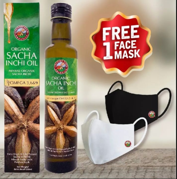 1 X Country Farms Organic Sacha Inchi Oil - 250ml | Lazada