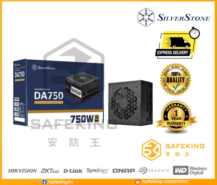 SST-DA750-G 80 PLUS Gold 750W fully modular ATX power supply | Lazada PH