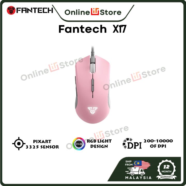 FANTECH SAKURA EDITION X17 BLAKE Professional Wired Gaming Mouse ...