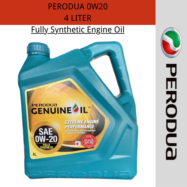 PERODUA 0w20 4 LITER Fully Synthetic Engine Oil | Lazada
