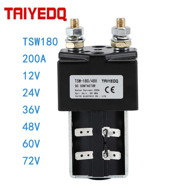 Magnetic Dc Contactor SW180 200A 12V 24V 36V 48V 60V 72V Use For Car ...