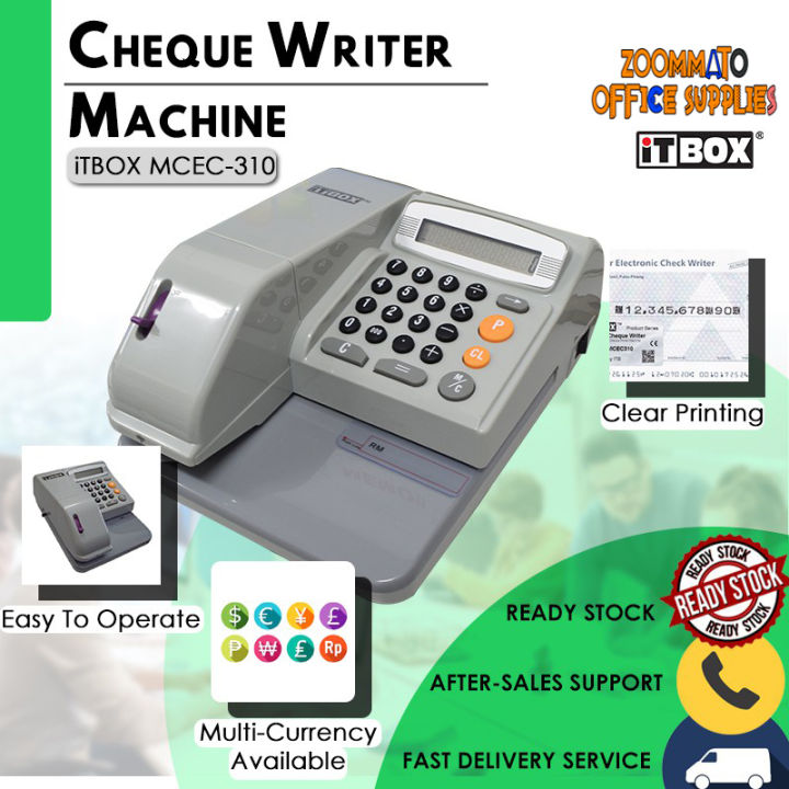 iTBOX MCEC-310 Electronic Cheque Writer (Multi Currency) | Lazada
