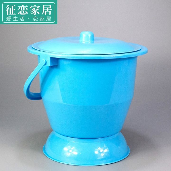 Plastic elderly people use large simple portable chamber pot women's ...
