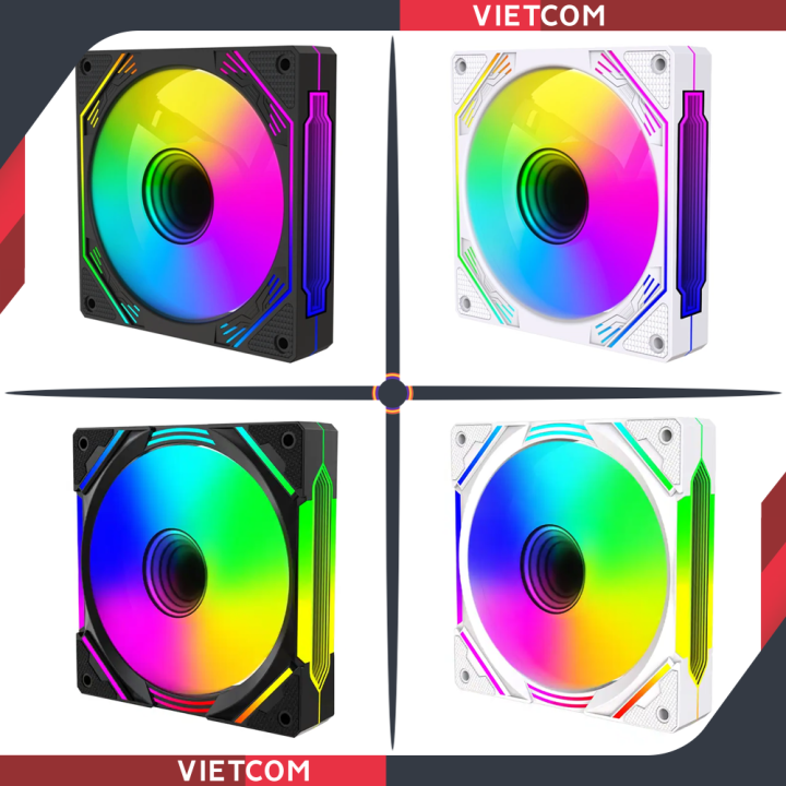 Quạt tản nhiệt, Fan Led RGB vô cực - Phiên bản gió thổi xuôi và thổi ...