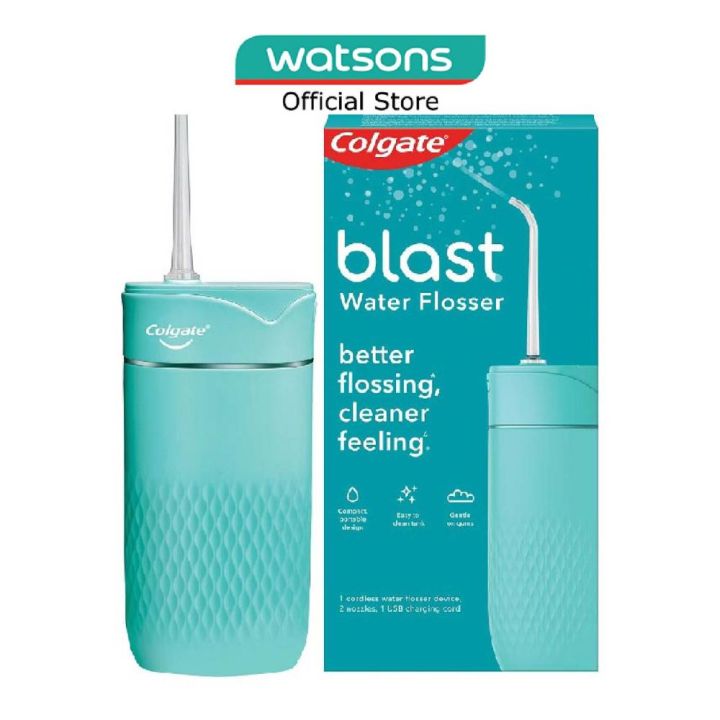 COLGATE Portable Blast Water Flosser Teal Green Packset consists ...