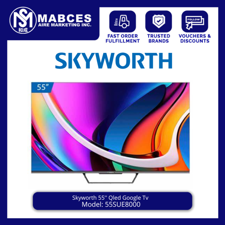 Skyworth 55'' Qled Google Tv 55SUE8000 | Lazada PH