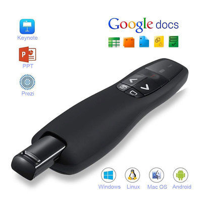 TKK PP-1000 Wireless Presenter Remote Presentation USB Control PowerPoint PPT Clicker With AAA ...