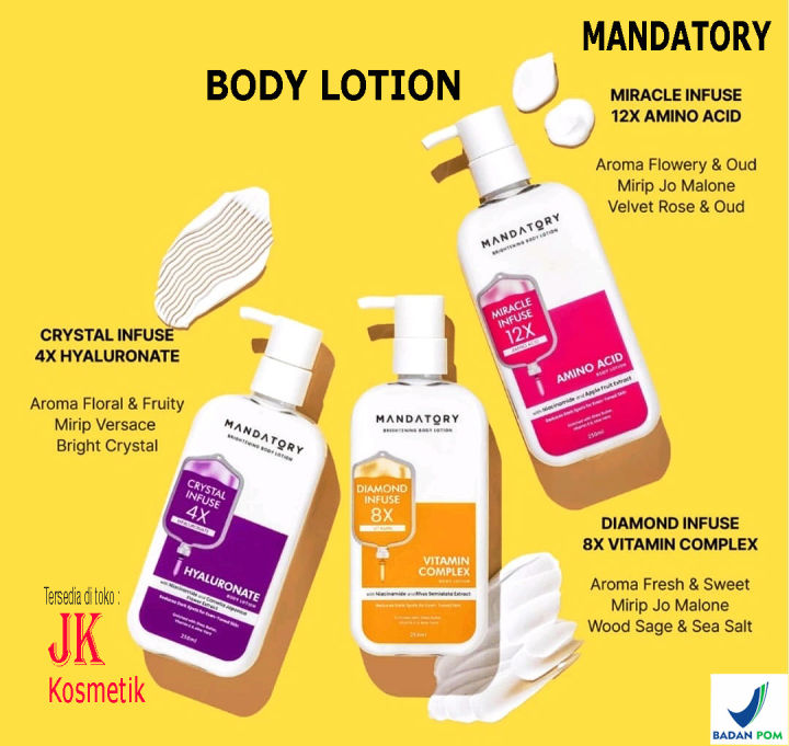 MANDATORY Body Lotion - Brightening Infuse Body Serum 250mL | Lazada ...