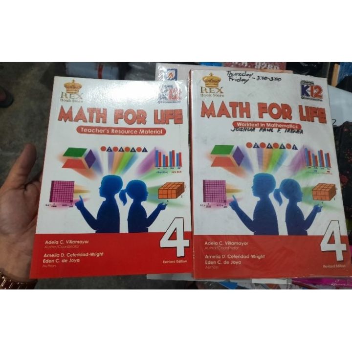 Math For Life Grade 4 Textbook and Teachers guide Rex | Lazada PH