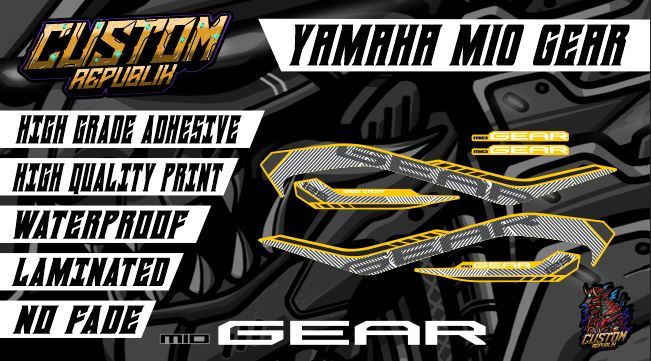 Yamaha Mio Gear Stock Decals Set | Lazada PH