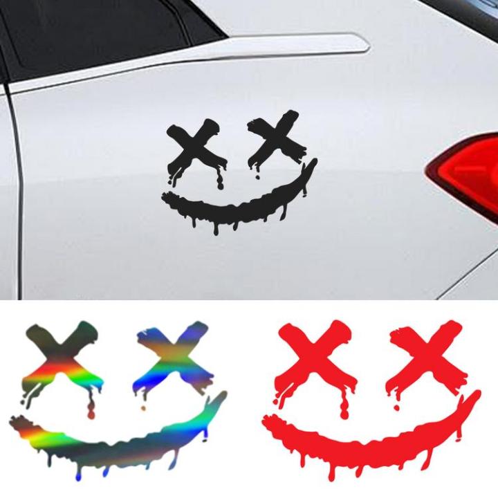 สตกเกอรรถตลก สตกเกอรรถตลก Smiling Face Auto Body Decals การตกแตงสตกเกอร ...
