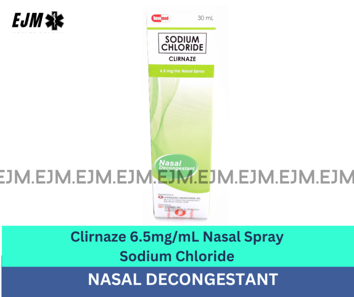 Clirnaze Nasal Spray Sodium Chloride - 30mL | Lazada PH