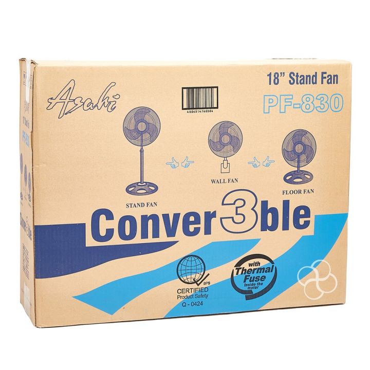 Asahi PF-830 18" Convertible Stand Fan | Lazada PH