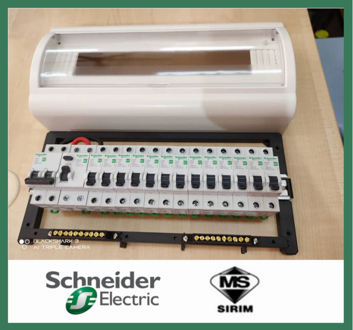 17 Way Schneider Easy9 Distribution Box DB - Full Set - Signal Phase ...