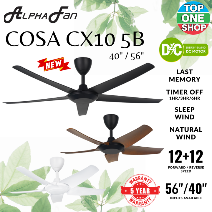 Alpha Cosa CX10 5B 56/40 Inches DC Motor 12 RF Speed Remote Control ...