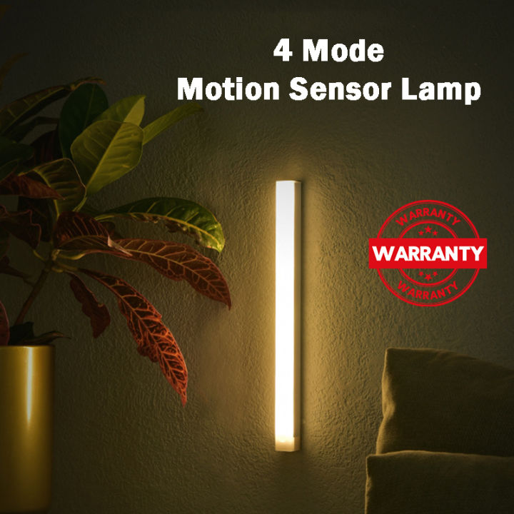 Motion Sensor Light USB Rechargeable LED for Cabinet Corridor Bedroom ...