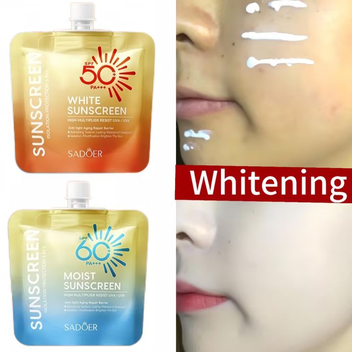 100% Whitening Intensive UV Protection Moisturizing Beauty Sunblock ...