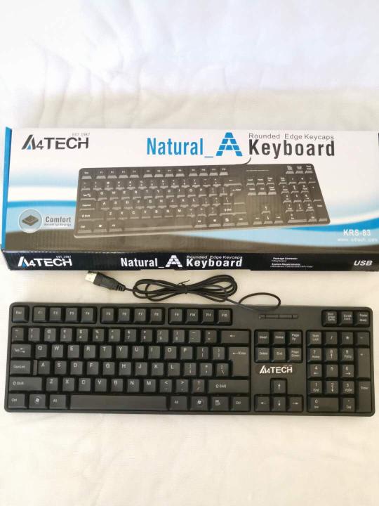 RPO A4tech KRS-83 Keyboard Usb Black (DZ2 A4tech KRS-83) | Lazada PH