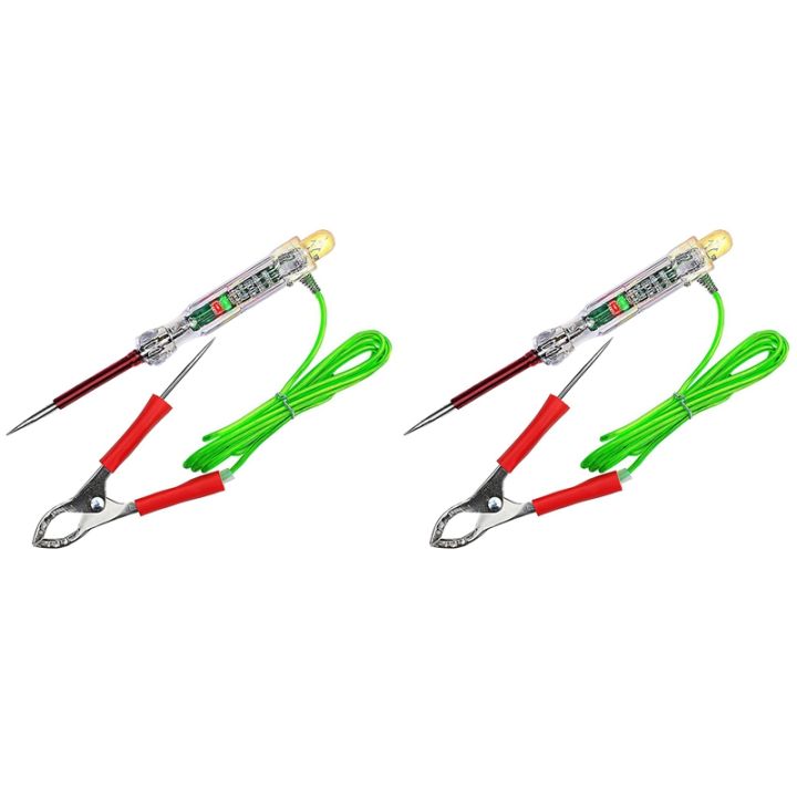 2X Automotive LED Circuit Tester 6-24V Test Light with Dual Probes 47 ...