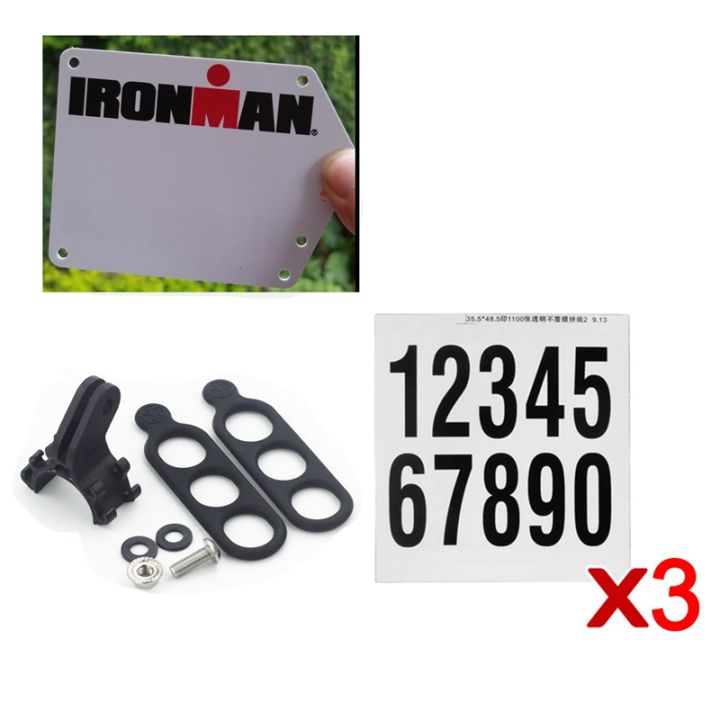 Custom Bicycle Racing Number Plate Decals Sticker Vittel Ironman ...