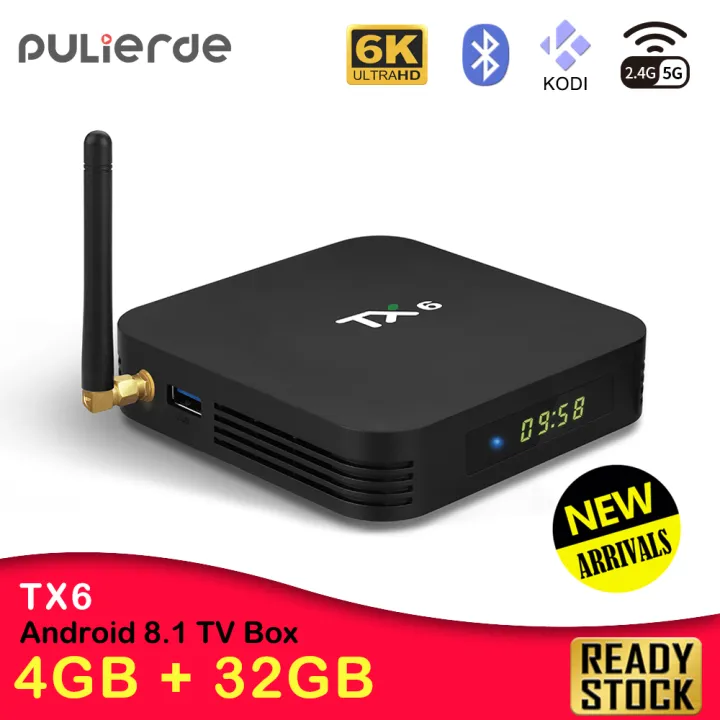 New TX6 4GB 64GB Smart Tv Android Box Mini TvBox Singapore Android 9.0 ...