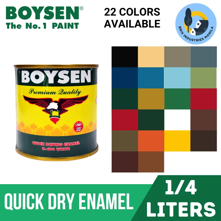 Boysen Quick Dry Enamel Paint 1/4 Liter Premium Quality Wood and Metal ...