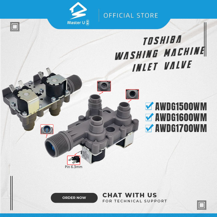 TOSHIBA WASHING MACHINES INLET VALVE DOUBLE COIL - AWDG1500WM | Lazada