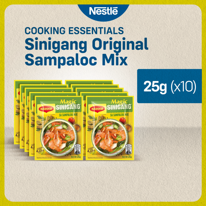 MAGGI Magic Sinigang Original Sampaloc Mix 25g - Pack of 10 | Lazada PH