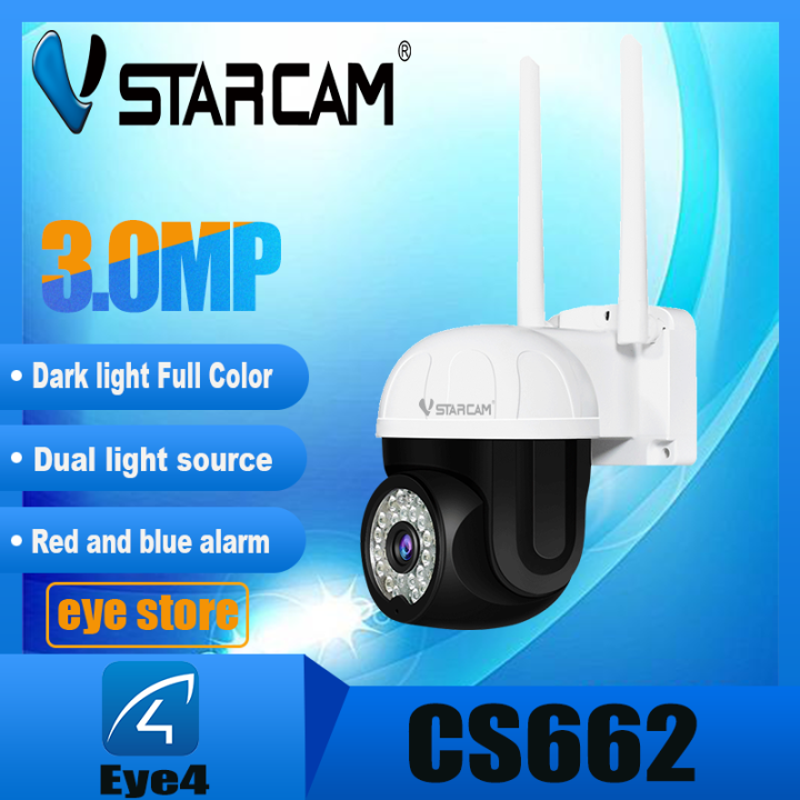 Vstarcam CS662 / C662 ความละเอียด 3MP(1296P) กล้องวงจรปิดไร้สาย Outdoor กล้องนอกบ้าน ภาพสี มีAI+ ...