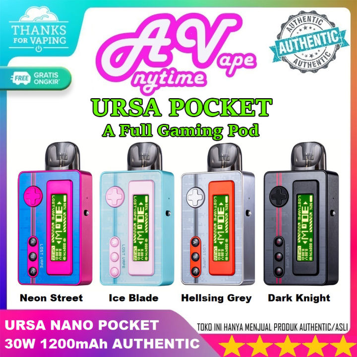 Lostvape Ursa Pocket 30W 1200mAh with Gaming Pod kit | Lazada Indonesia