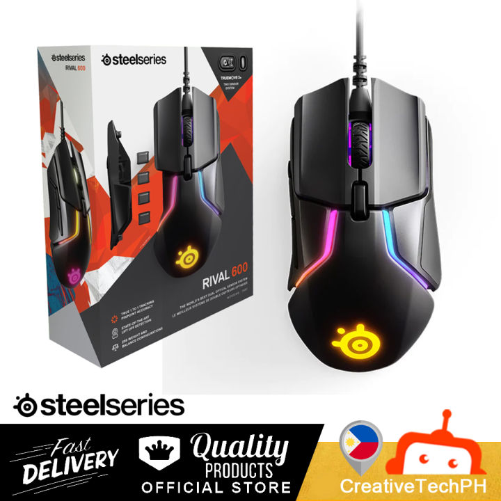 STEELSERIES RIVAL 600 GAMING MOUSE (62446) PROFESSIONAL GAMING MOUSE ...