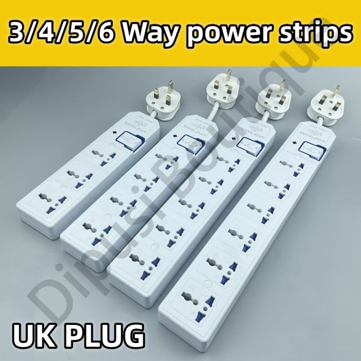 Singapore 3 4 5 6 Way GANG Extension Power Socket British Standard ...