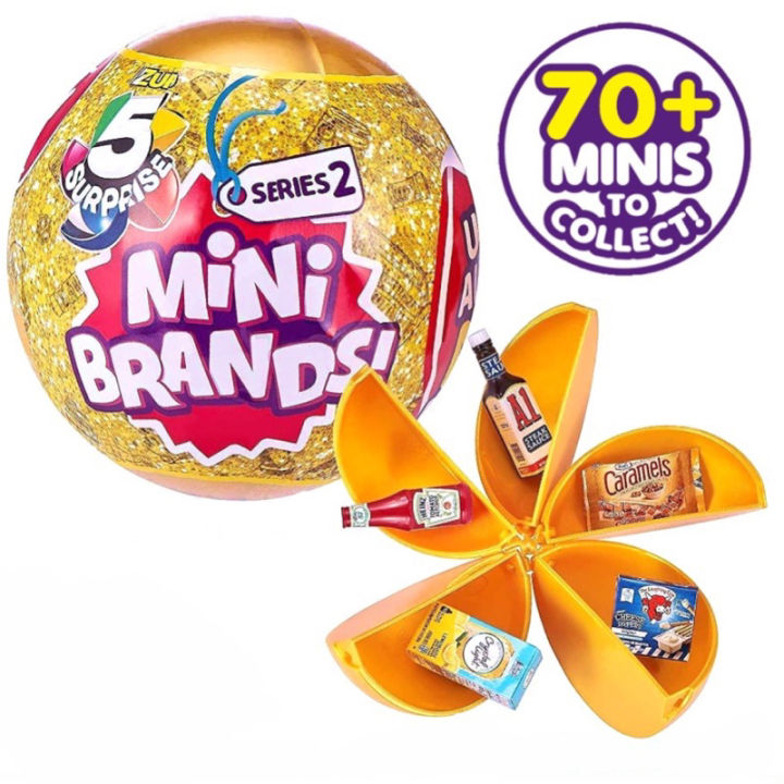 Mini Brands Ball 5 Surprise Mini Toys Collector's Supermarket Brands ...