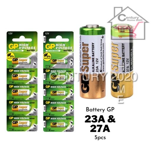 GP 27A & 23A High Voltage Super Alkaline Battery 12V 5pcs/card | Lazada