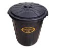 Happyware Plastic High-Quality Trash Can Basurahan with Flat Cover 45 ...