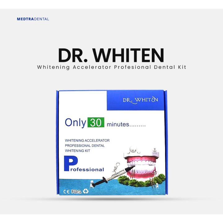 Medtradent - Dr. Whiten Bleaching Gigi Whitening Dental Kit | Lazada ...